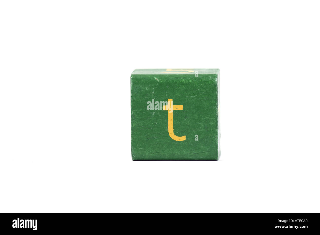 Letter T Wooden Block Stock Photo - Alamy