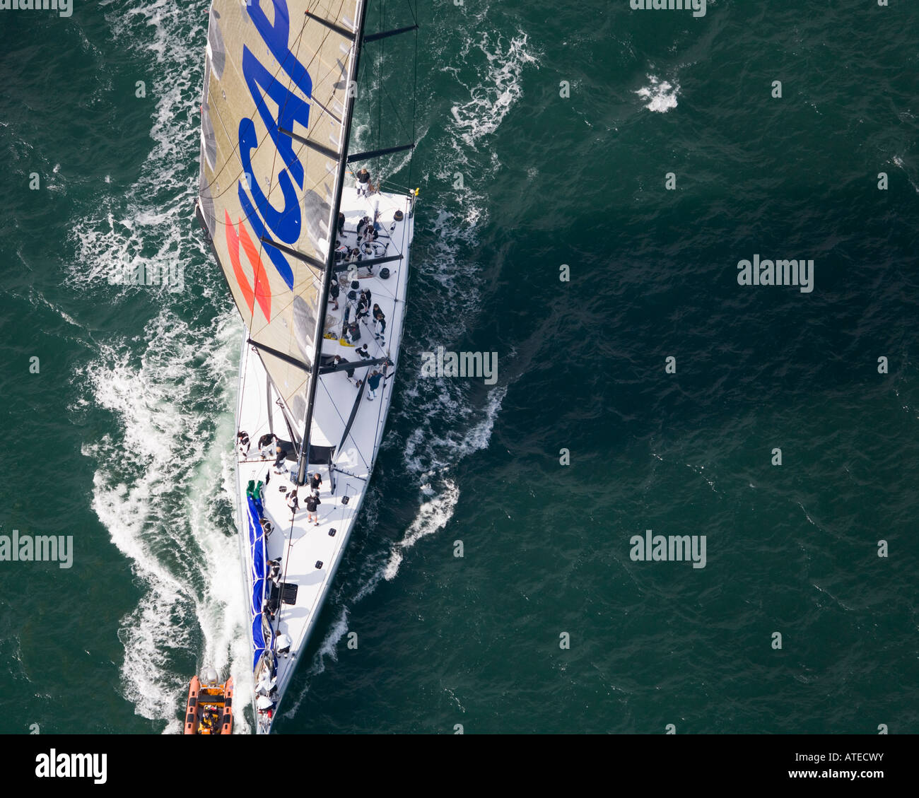 ICAP Leopard yacht in the Solent. After finishing the JP Morgan Asset ...