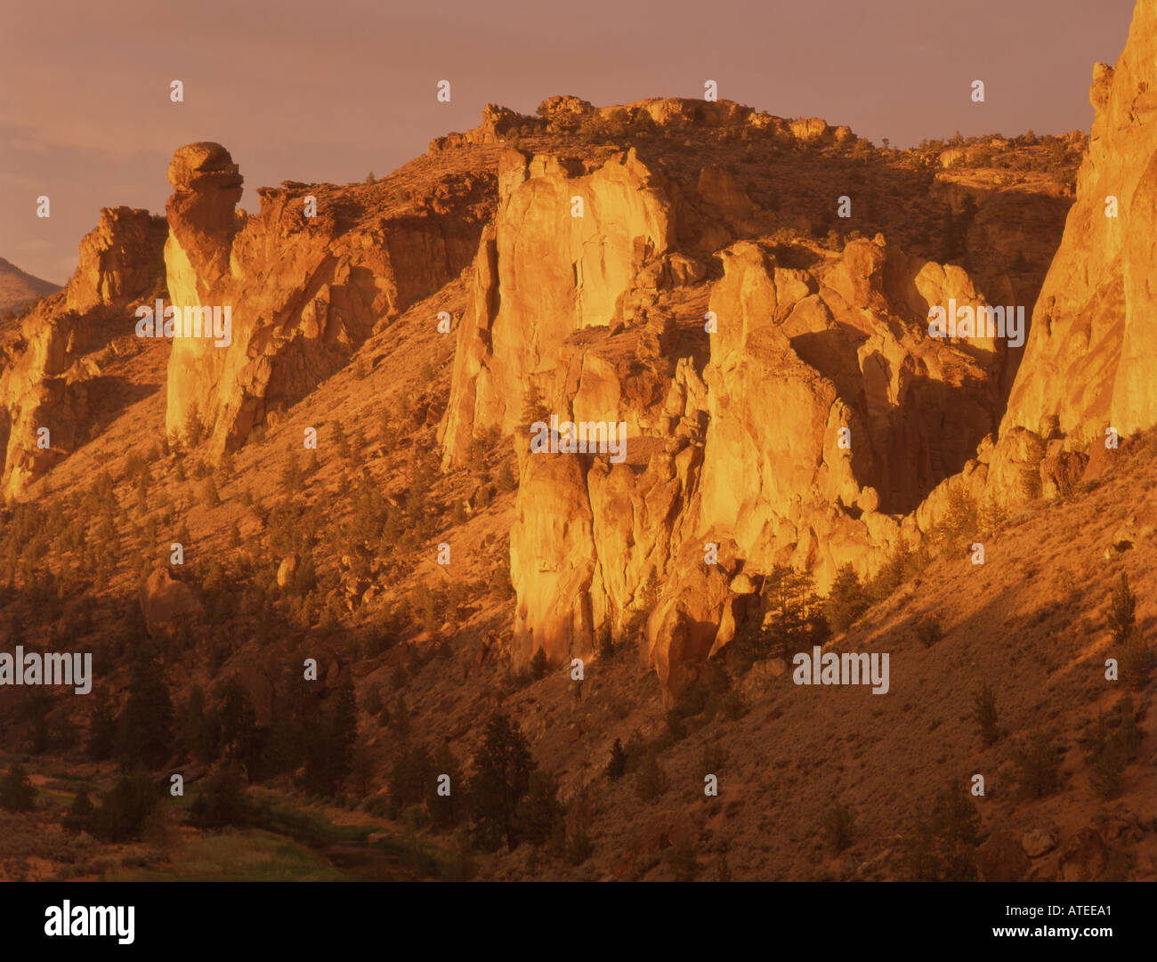 Oregon s Smith Rock State Park and the rock formation known as Monkey ...
