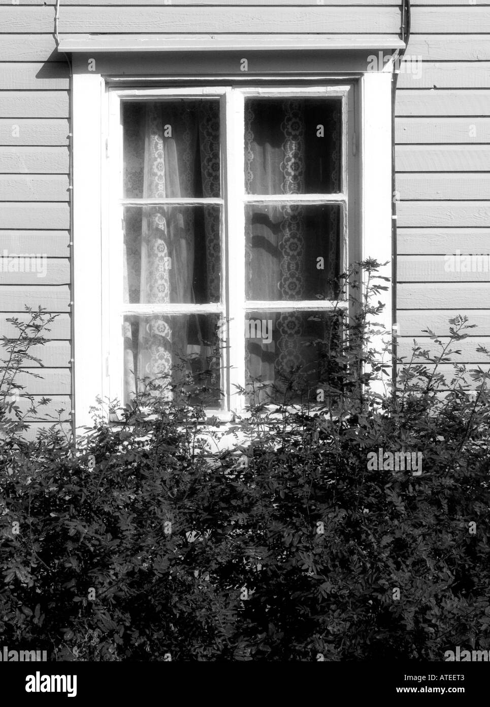 Finland wooden house not log Black and White Stock Photos & Images - Alamy