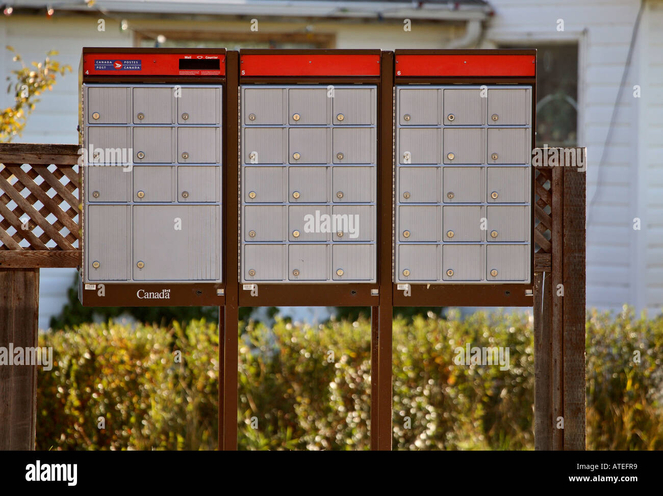 Rural mail boxes in Tuxford in Saskatchewan Canada Stock Photo - Alamy