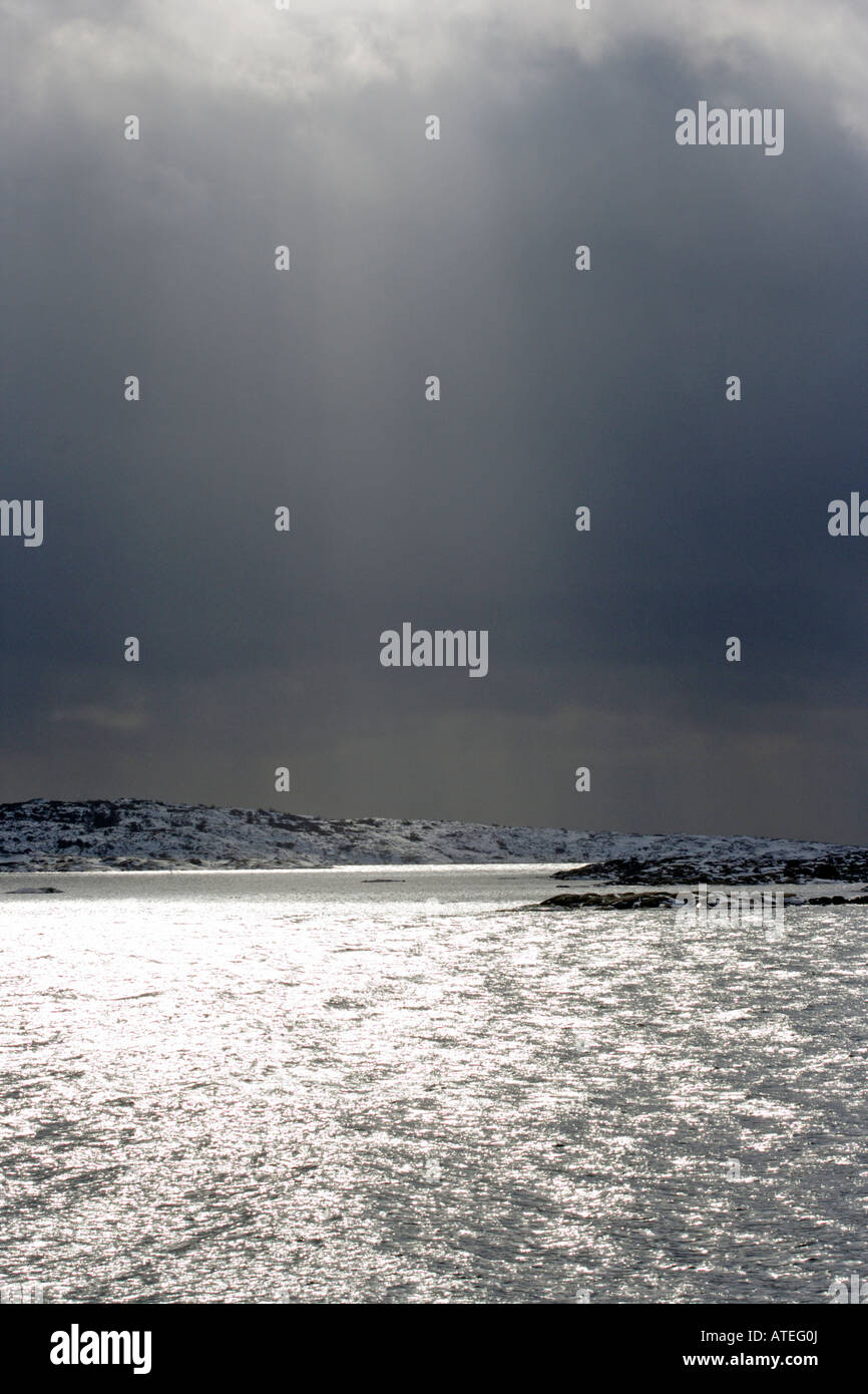 Dramatic winter sea Stock Photo - Alamy