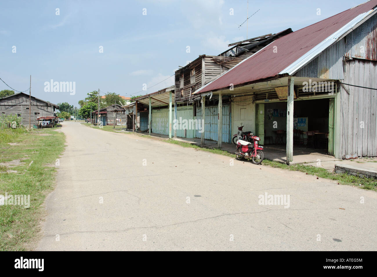 Small town in Malaysia Stock Photo - Alamy