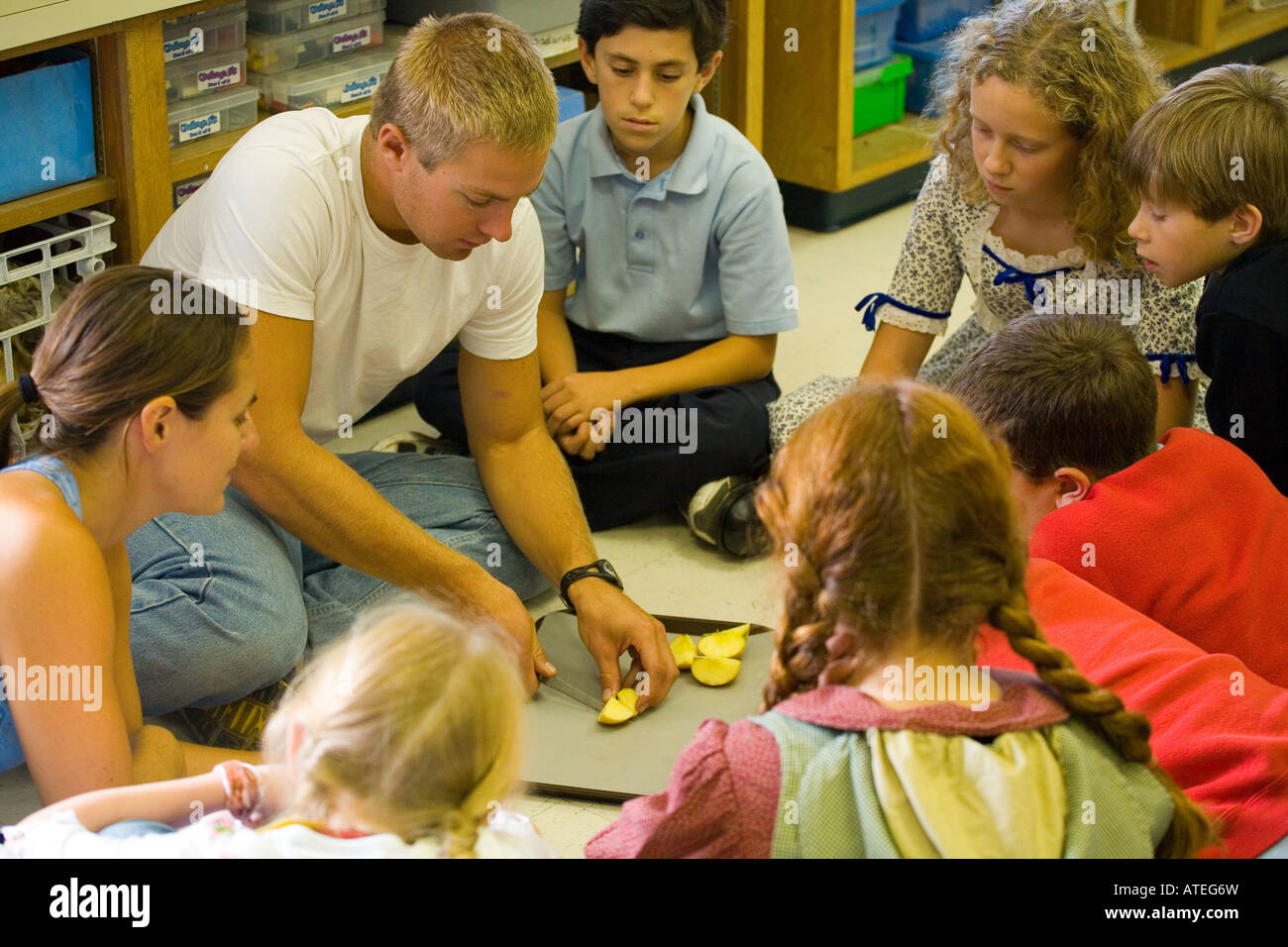 teacher and students Stock Photo - Alamy