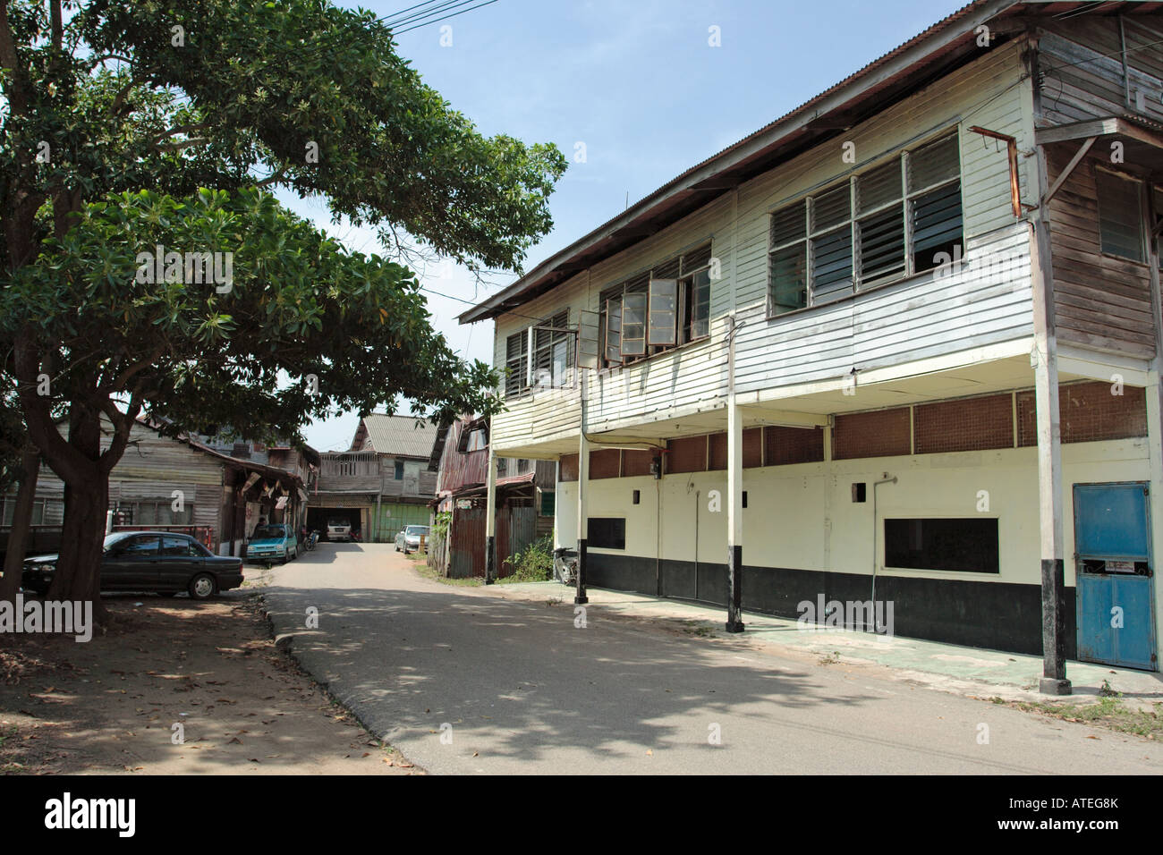 Small town in Malaysia Stock Photo - Alamy