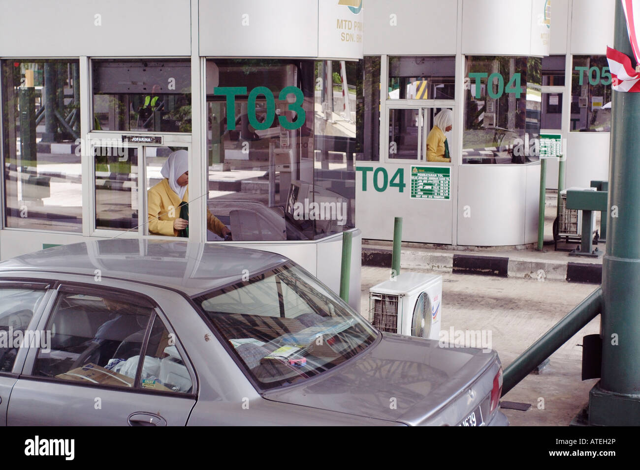 Toll plaza in Malaysia Stock Photo - Alamy