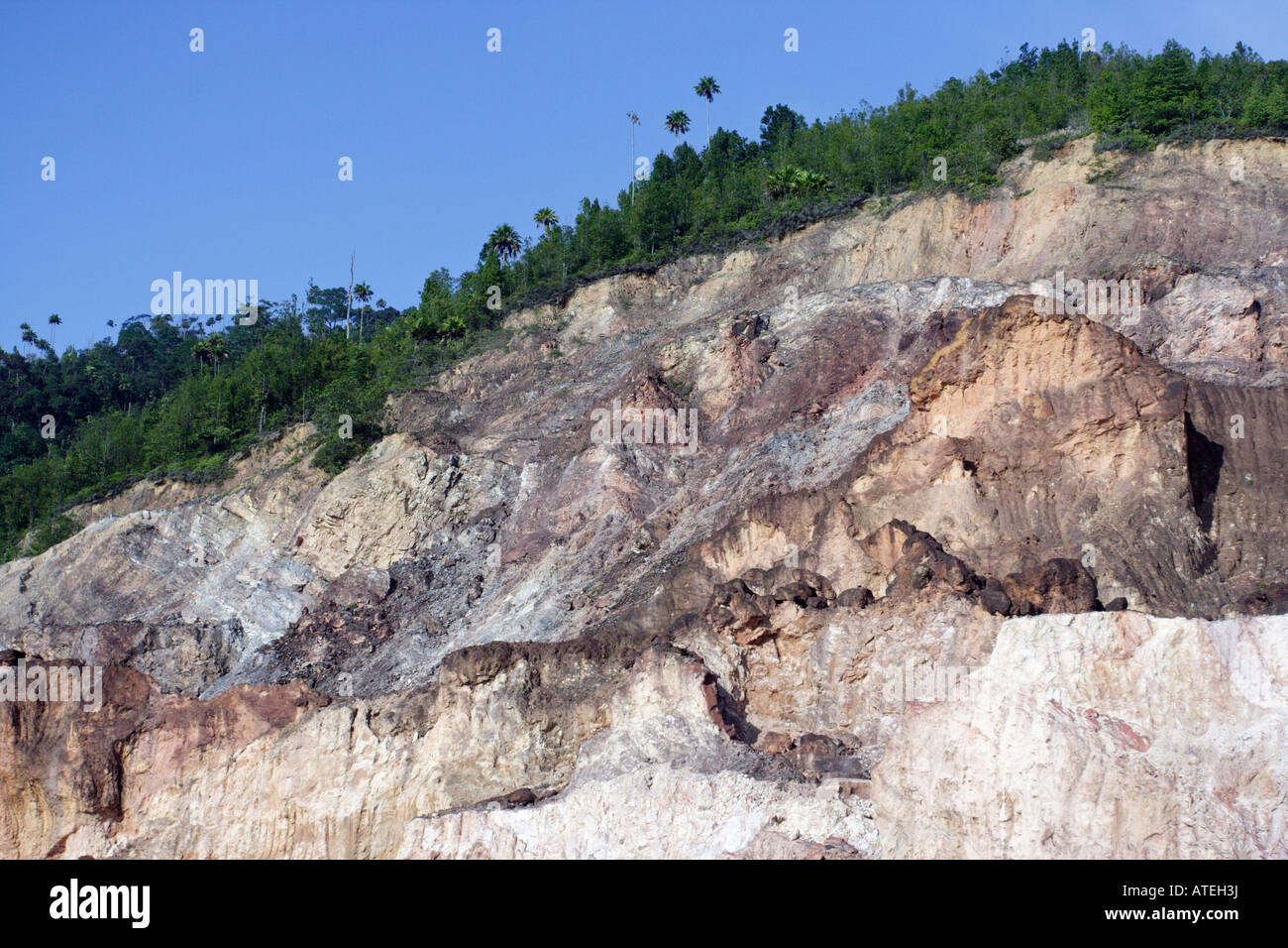 Eroded hillside in Malaysia Stock Photo - Alamy