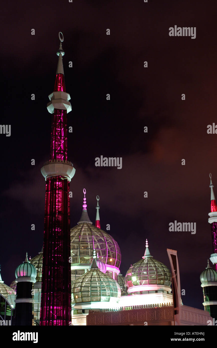 Crystal Mosque at Wan Man island in Kuala Terengganu, Malaysia Stock ...