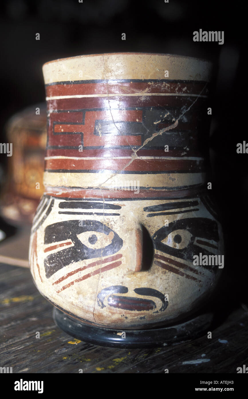 A piece of decorated Nazca pottery Stock Photo - Alamy