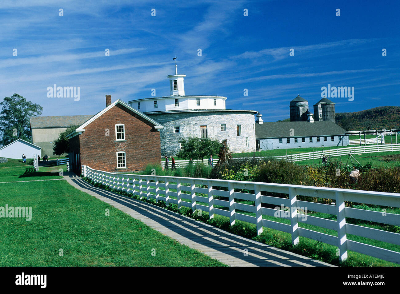 The Round Stone Barn is the most famous building in Hancock Shaker ...