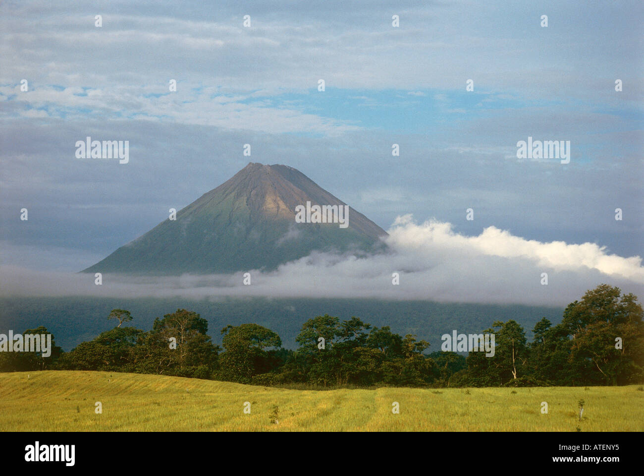 The Arenal Volcano s near perect cone looks peaceful at dawn but it one ...