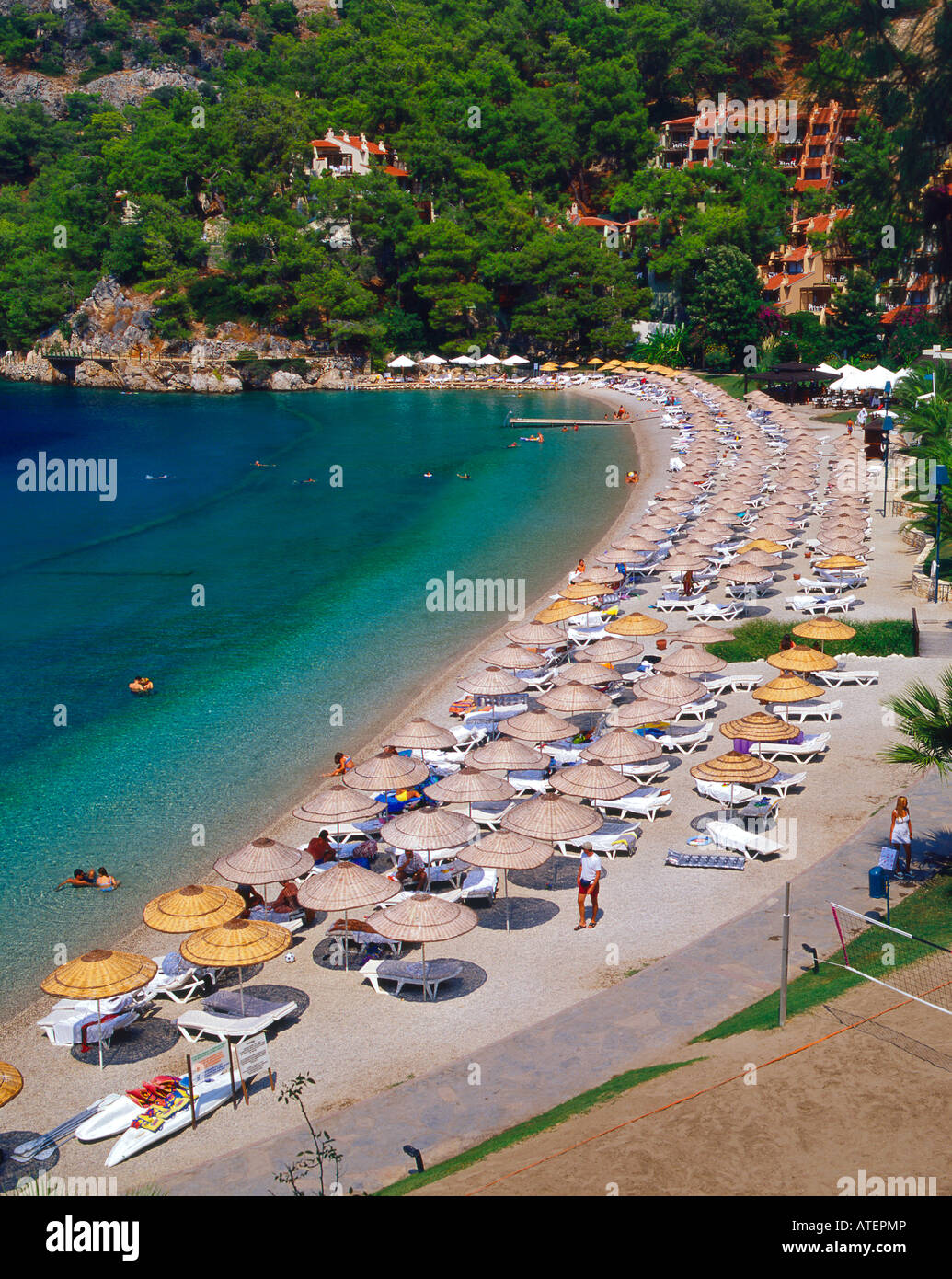 Beach fethiye hillside hi-res stock photography and images - Alamy