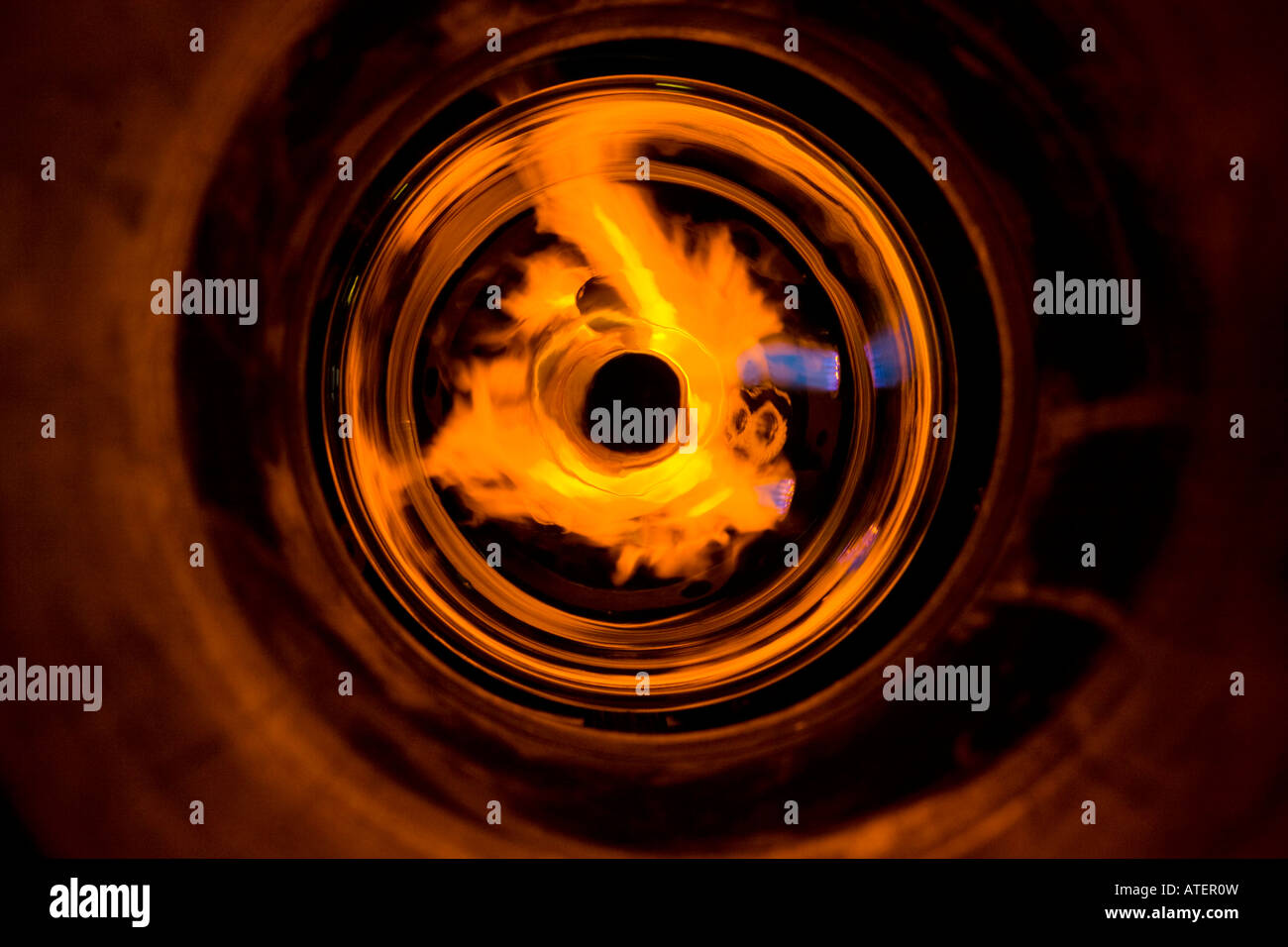 Inside a glass furnace Stock Photo - Alamy