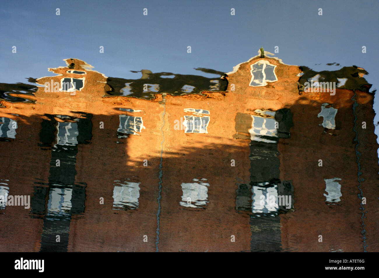 House in water mirror Stock Photo - Alamy