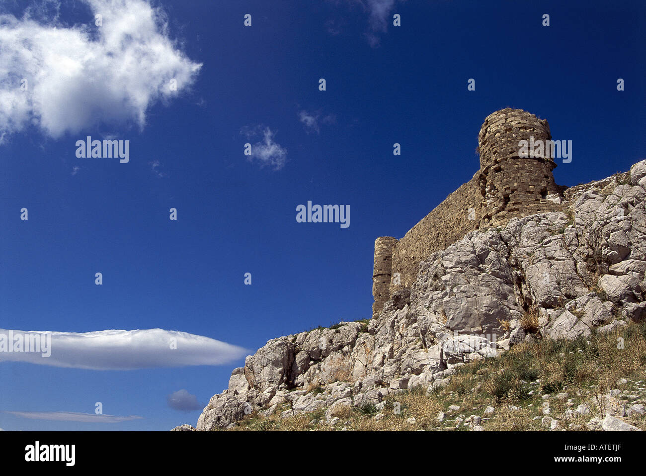 The Byzantine castle on Chalki Stock Photo - Alamy