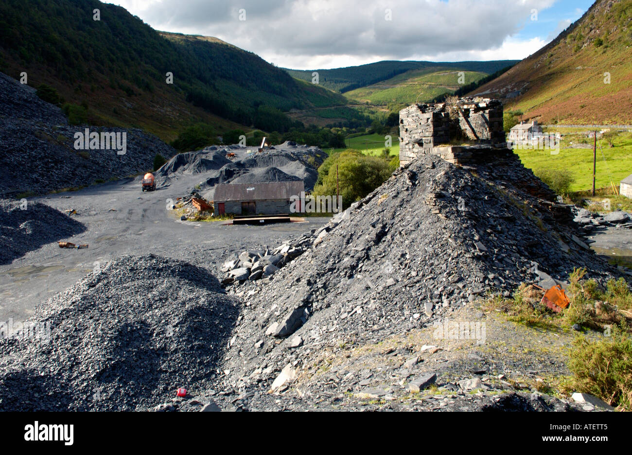 Aberllefenni Slate Quarry worked continuously from 16th century until ...