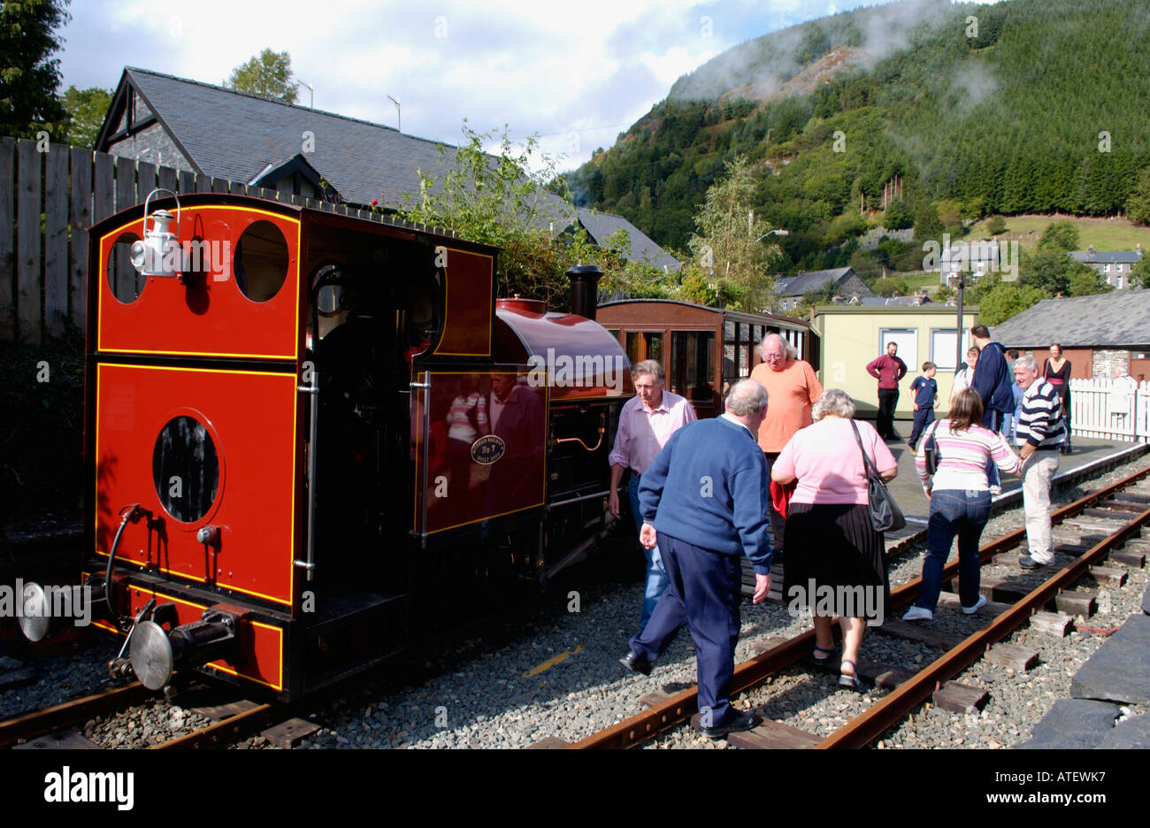 Corris Narrow Gauge Railway on Gwynedd Powys border North Wales UK ...