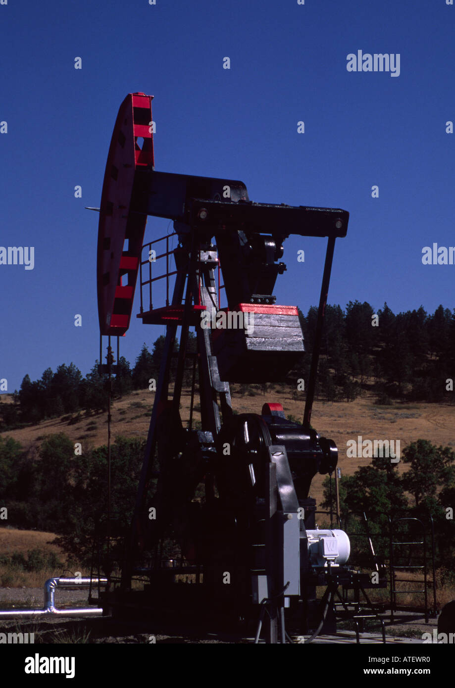 Oil Pump in Montana Stock Photo - Alamy