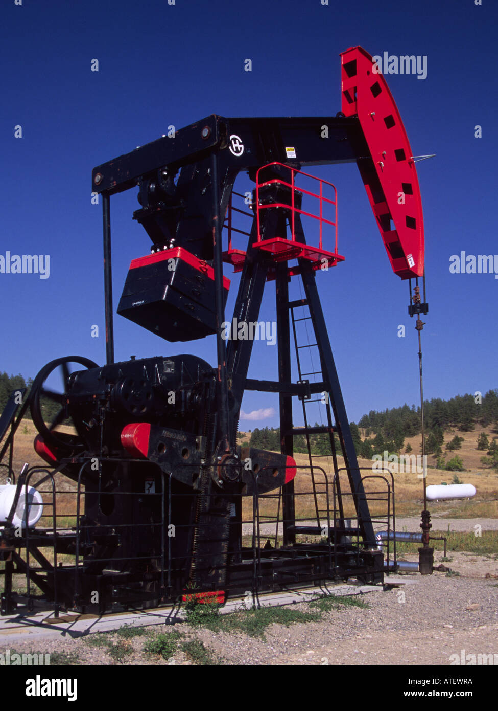 Oil Pump in Montana Stock Photo - Alamy