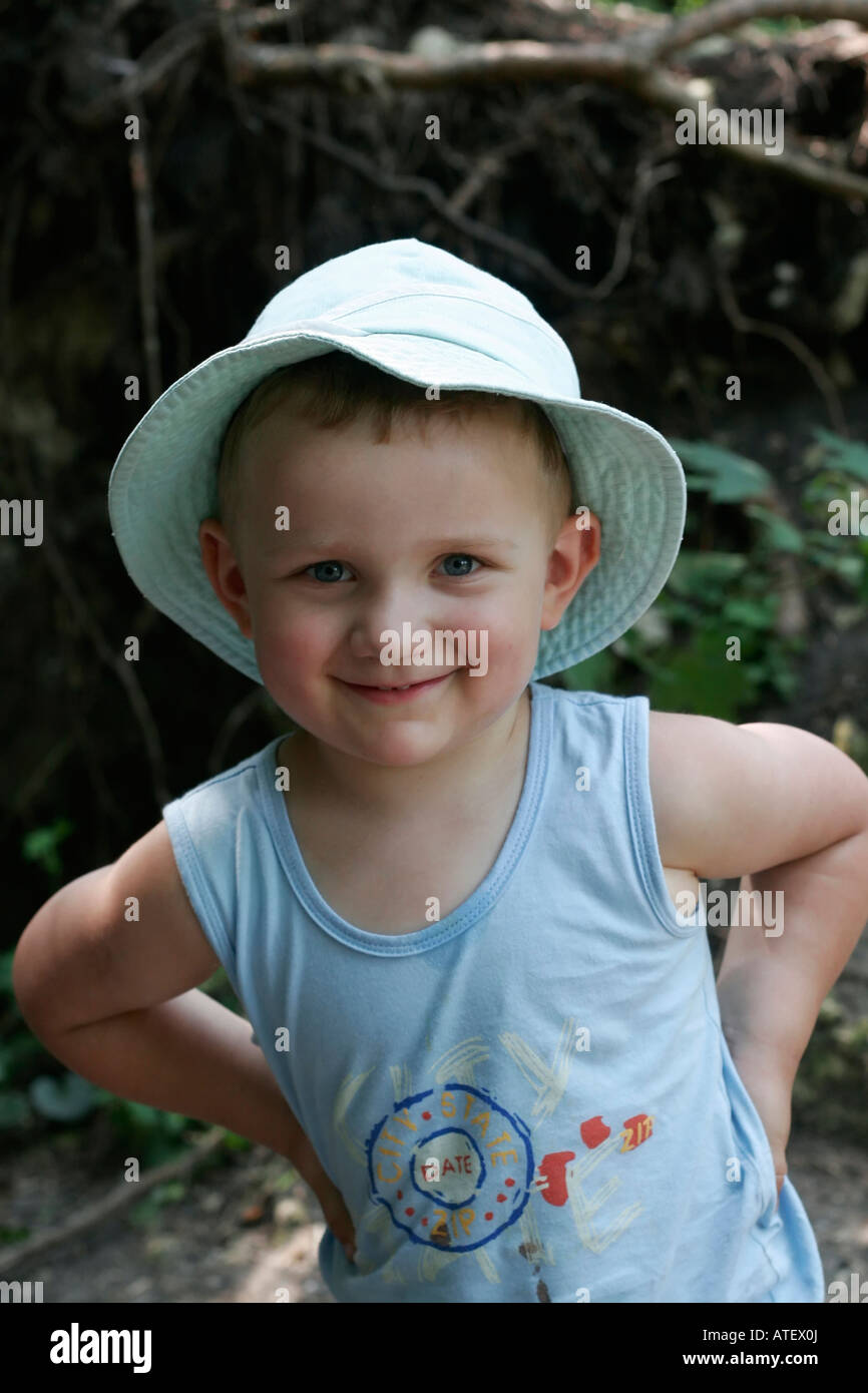 Portrait of boy (6-7), smiling Stock Photo - Alamy
