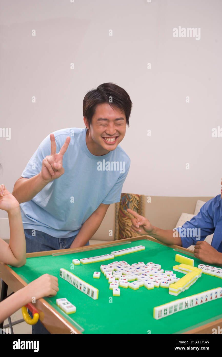 Mahjong table hi-res stock photography and images - Alamy