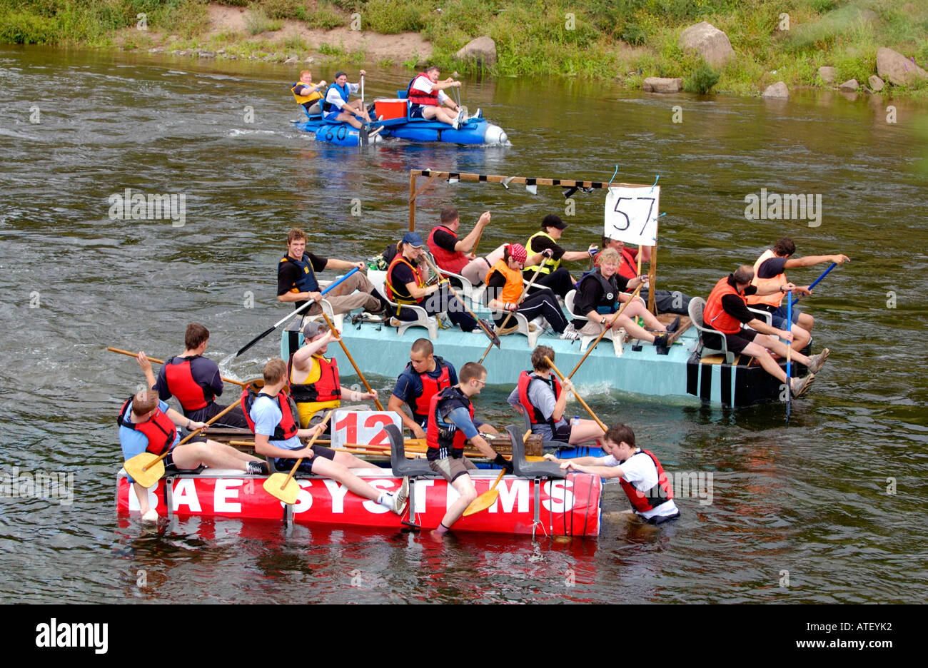 Homemade raft hi-res stock photography and images - Alamy