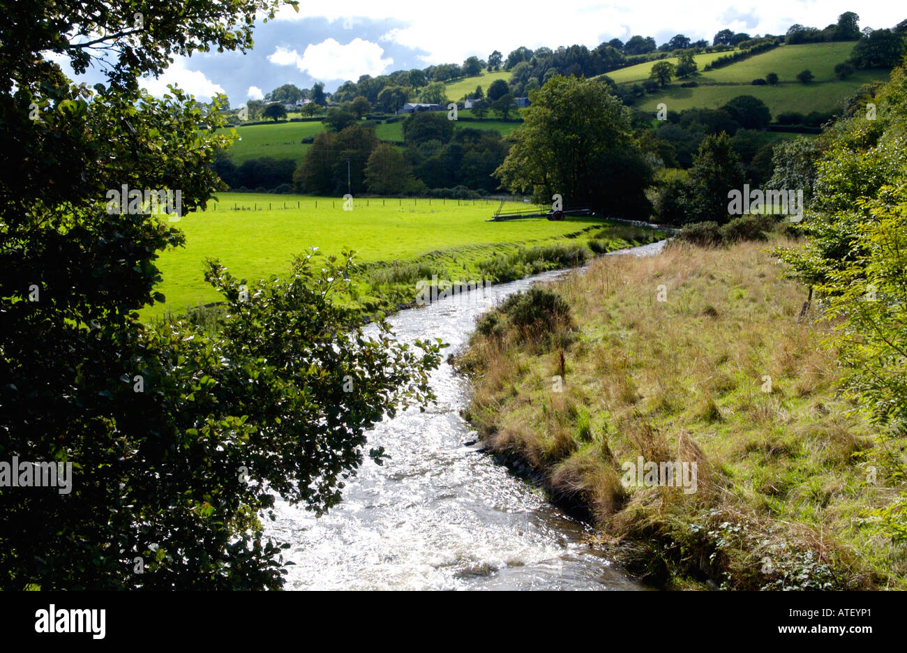 River Cothi at Pumpsaint Carmarthenshire West Wales UK Stock Photo - Alamy