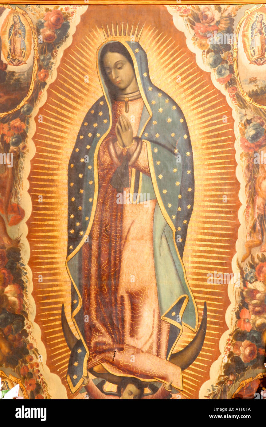 Painting of Guadalupe Mexico Stock Photo - Alamy
