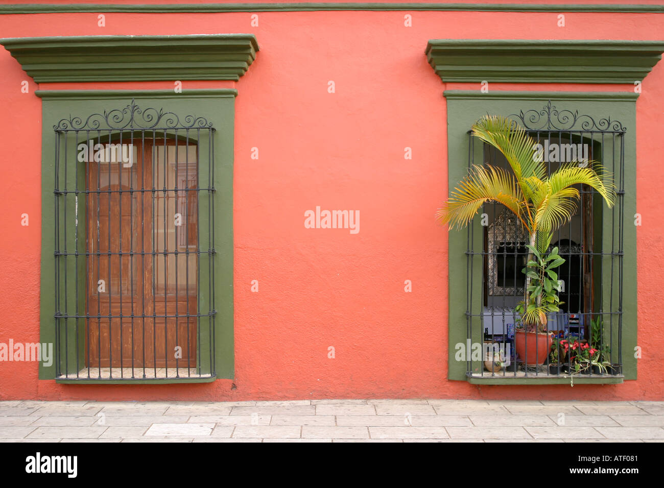Colonial building Oaxaca Mexico Stock Photo - Alamy