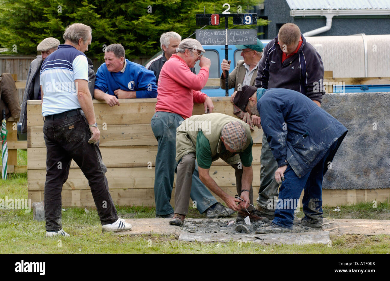 Metal rope or rubber quoits hi-res stock photography and images - Alamy