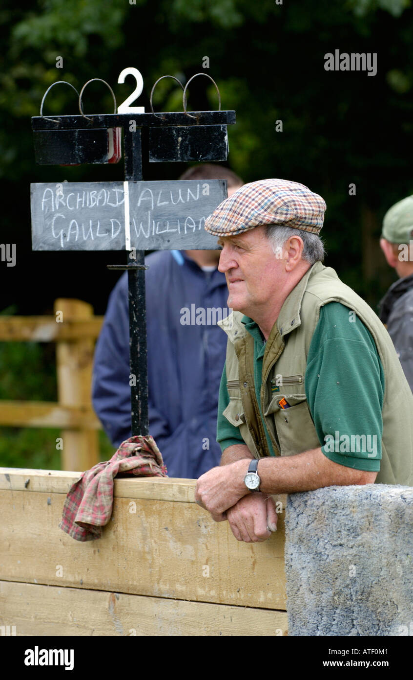 Spectators at the inaugural British Open Quoits Championship in village ...