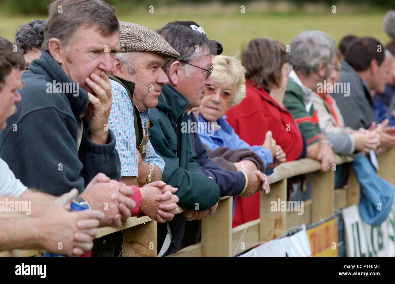 Spectators at the inaugural British Open Quoits Championship in village ...