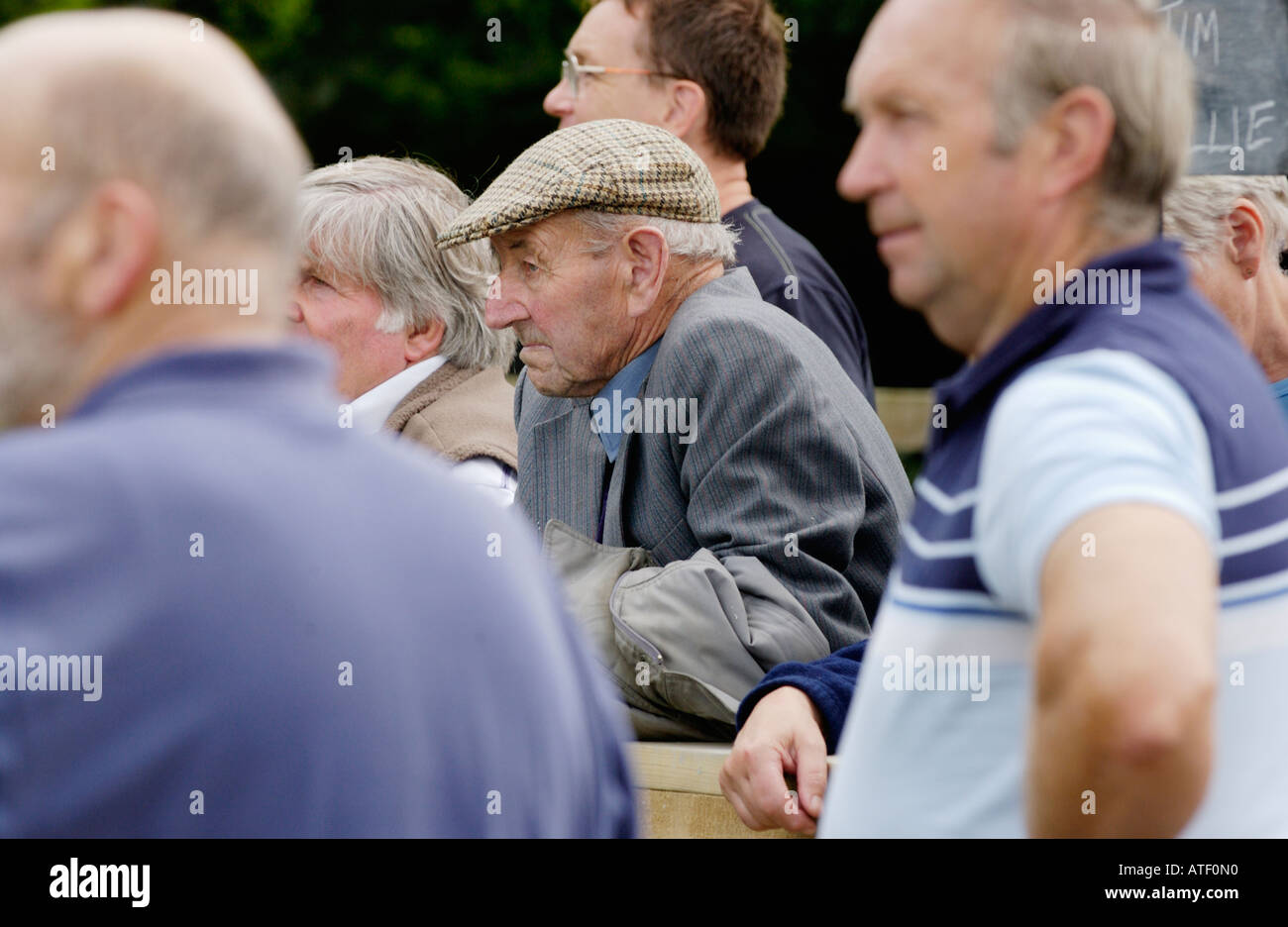 Spectators at the inaugural British Open Quoits Championship in village ...