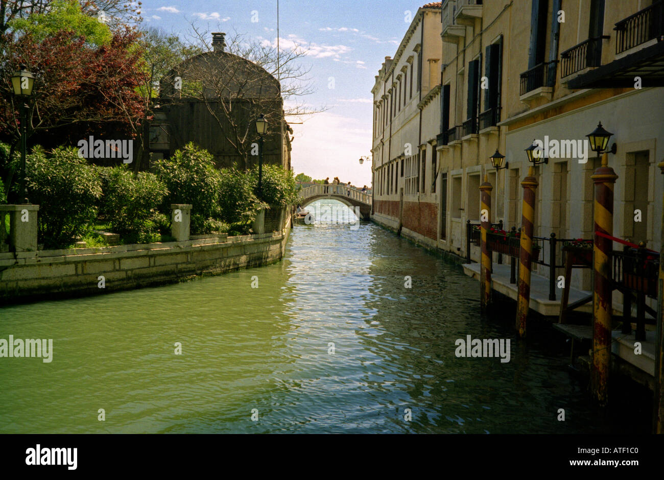 Venetian architecture with countless little canals bridges & gondolas ...