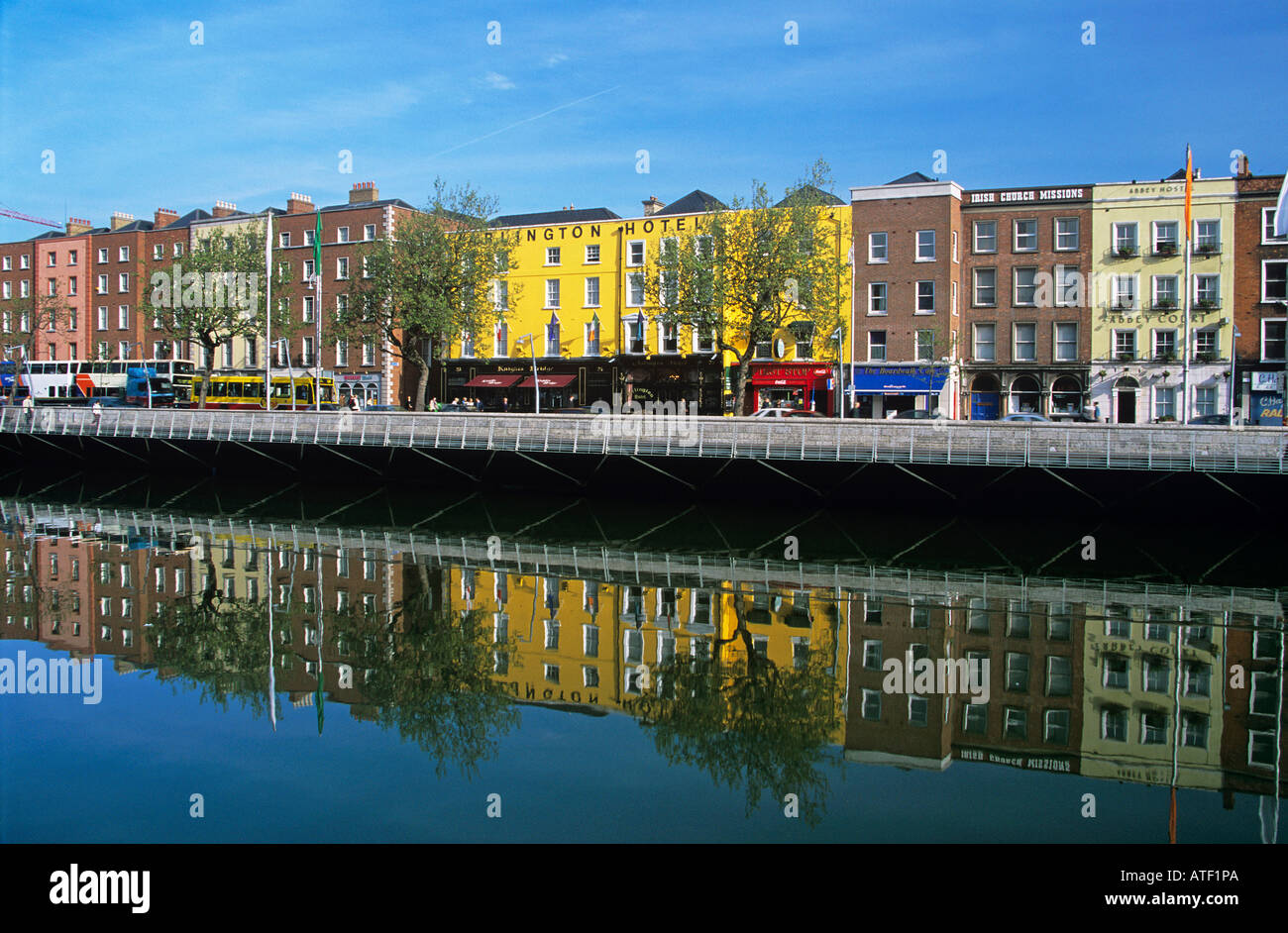 Liffey River Eden Quay from Burgh Quay Dublin Stock Photo - Alamy