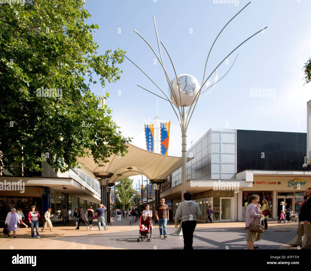 Jubilee Clock, Swindon town centre, designed by Edwin Wright and made ...