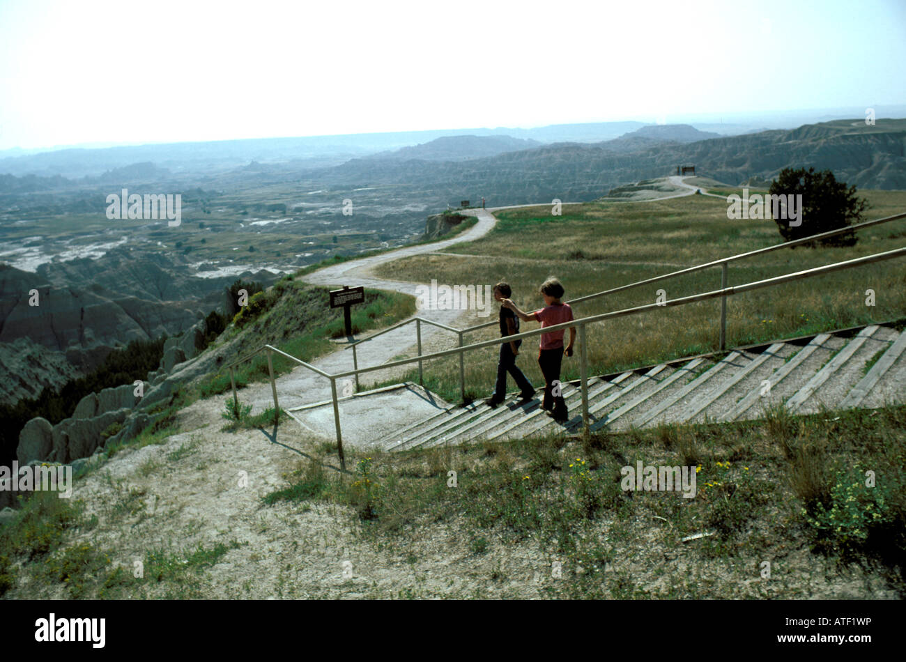 SD South Dakota Badlands National Park Erosion steps stairs staircase ...