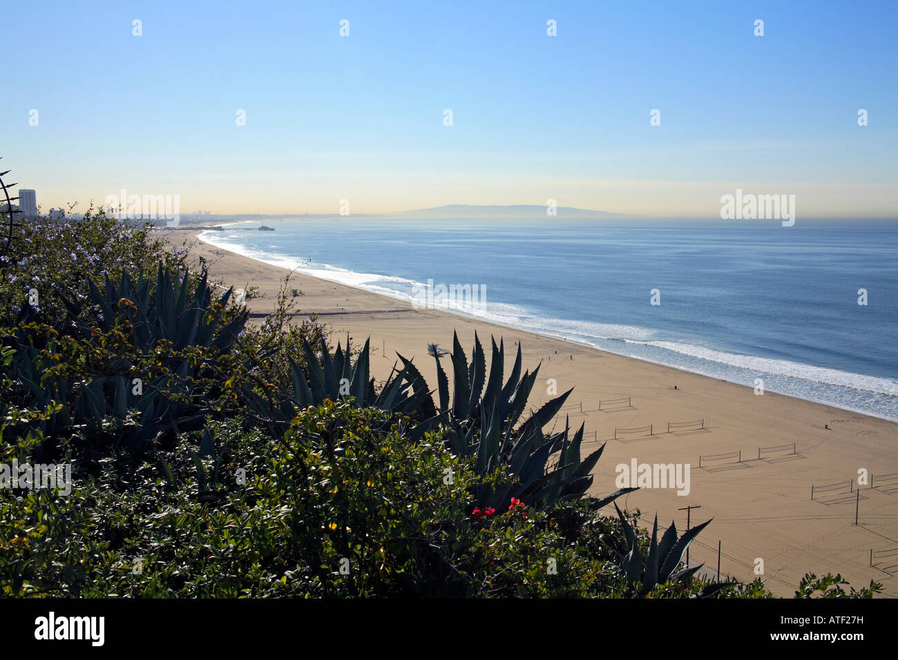 Santa Monica State Beach, Los Angeles County, California Stock Photo ...