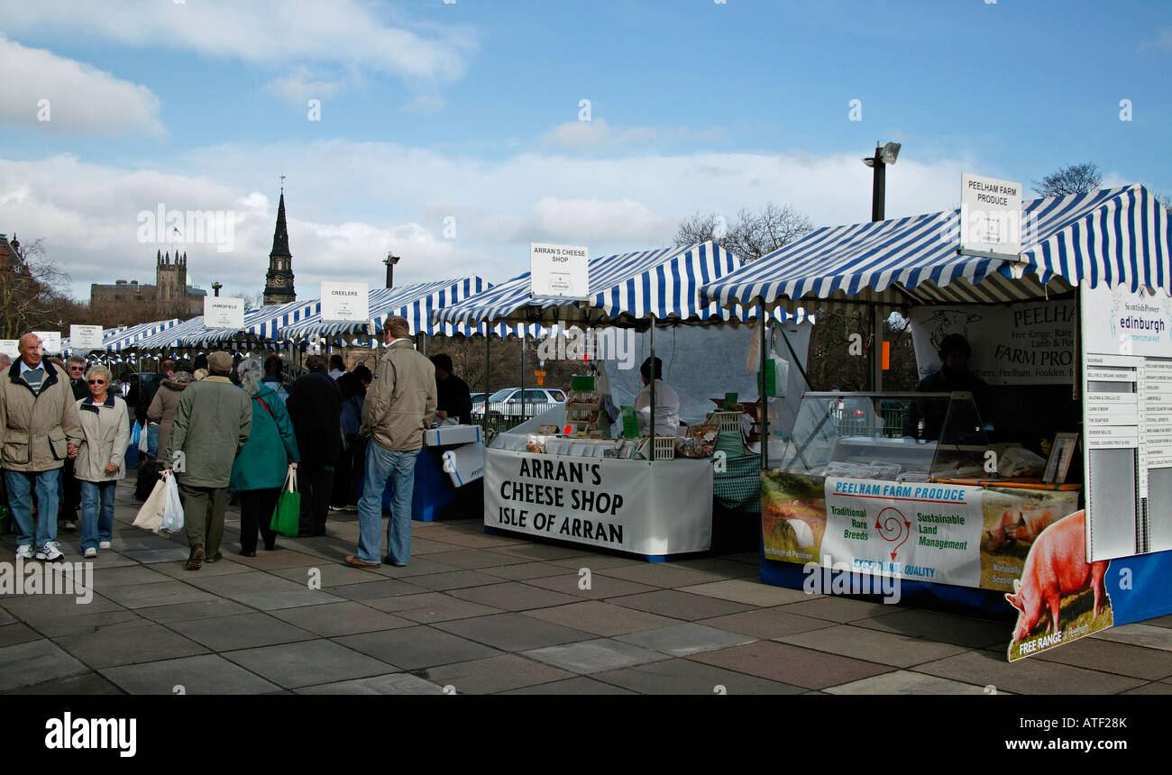 Edinburgh farmers market hi-res stock photography and images - Alamy