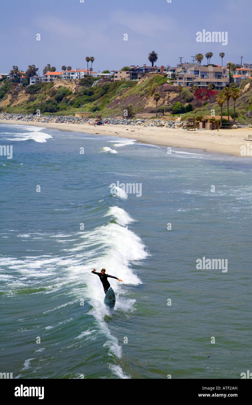 Surfer, San Clemente Pier, Orange County, USA Stock Photo - Alamy