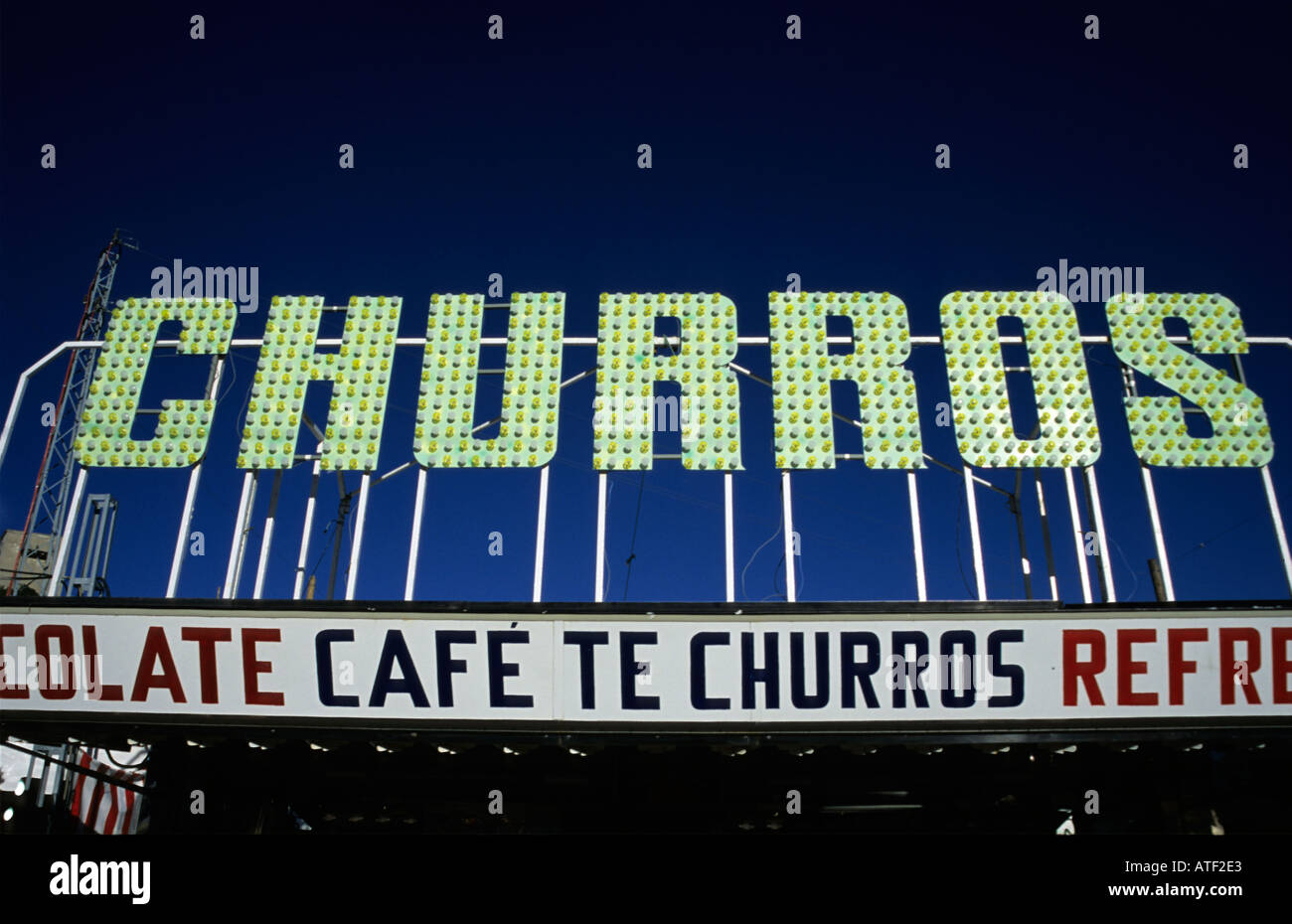 Churros stall sign hi-res stock photography and images - Alamy