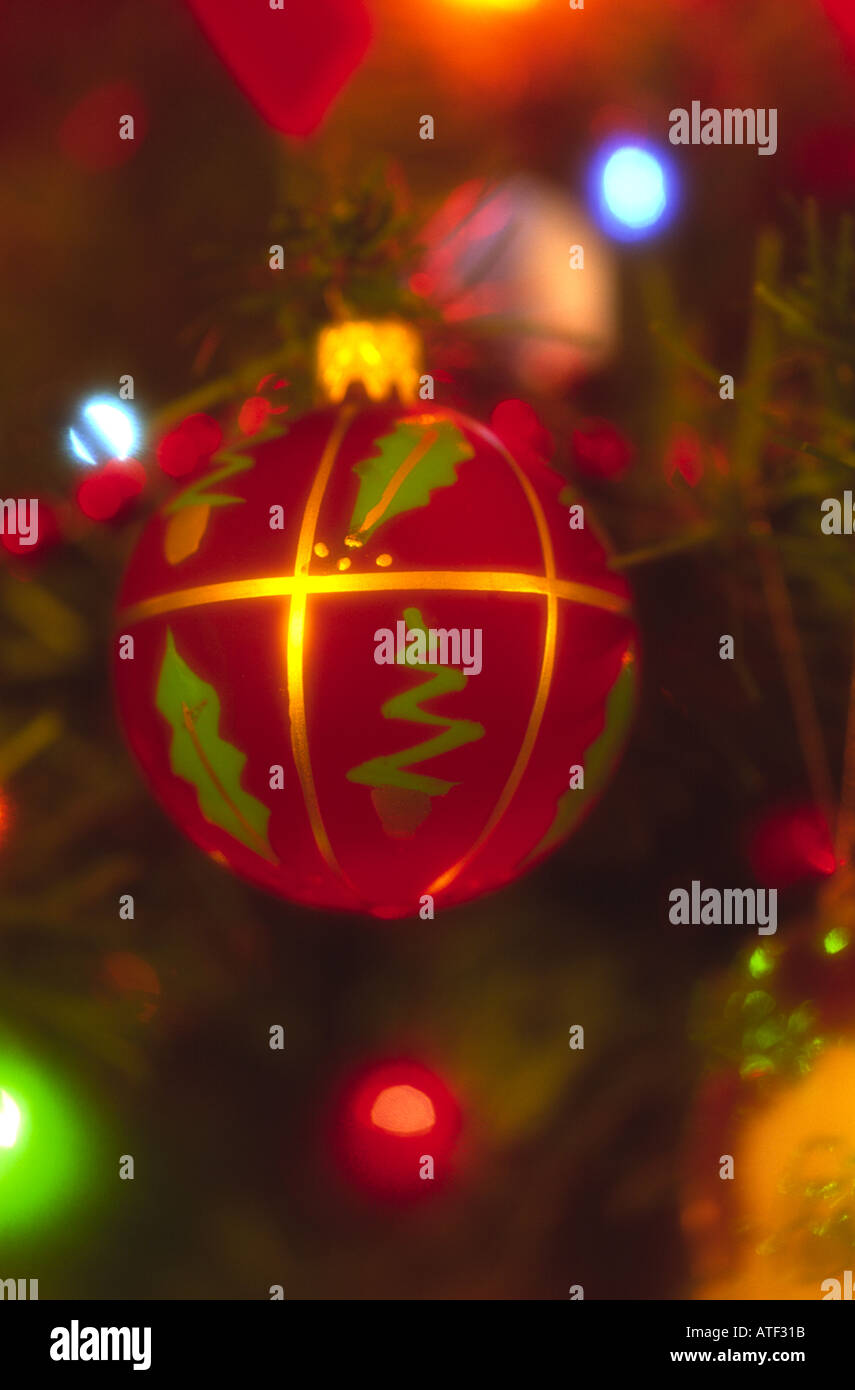Christmas Tree Bauble Stock Photo - Alamy