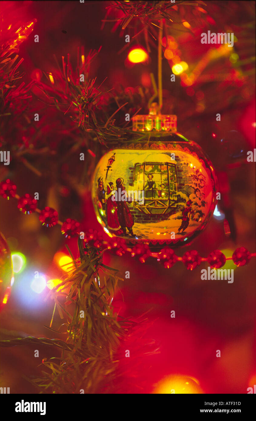 Christmas Tree Bauble Stock Photo - Alamy