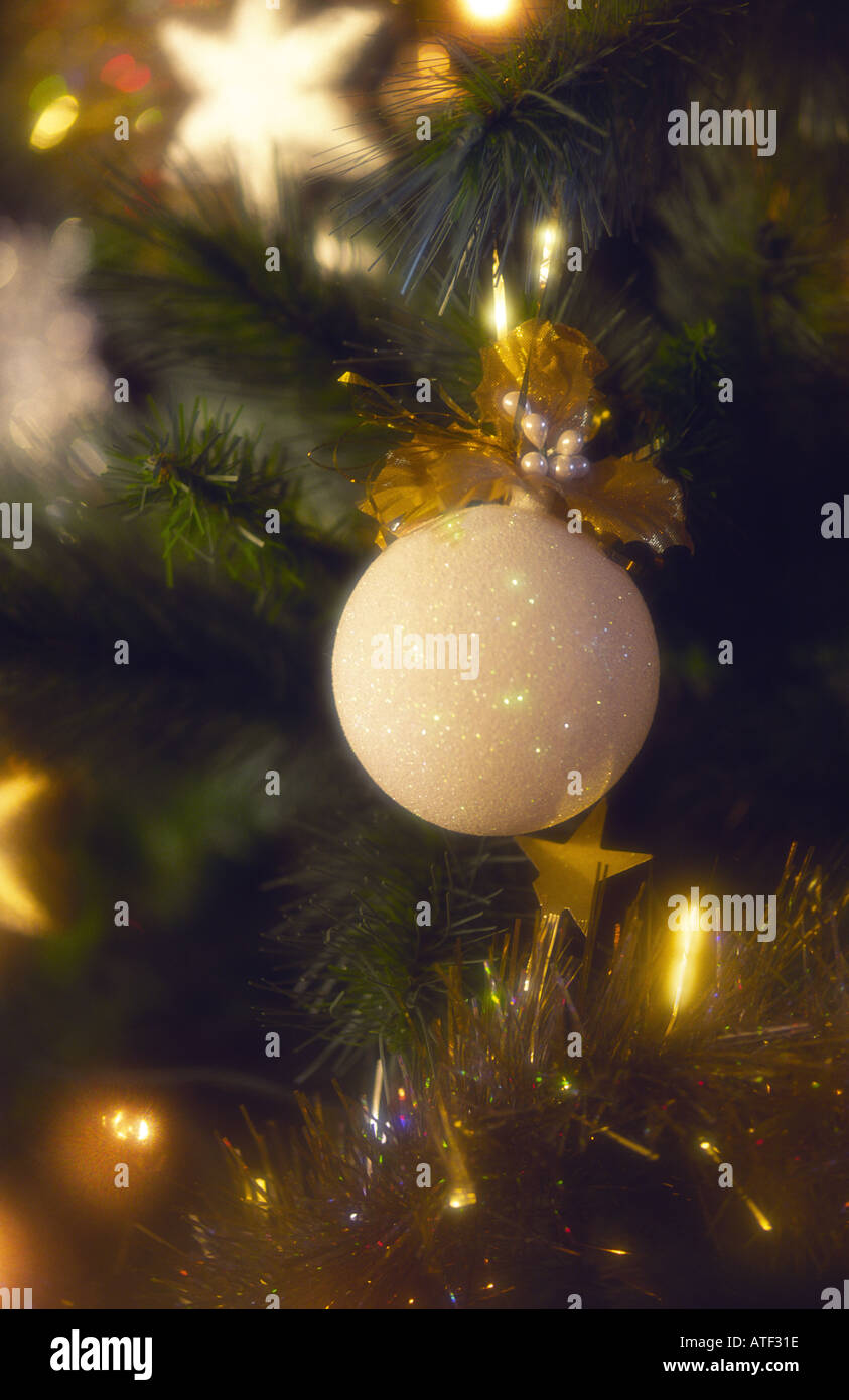 Christmas Tree Bauble Stock Photo - Alamy