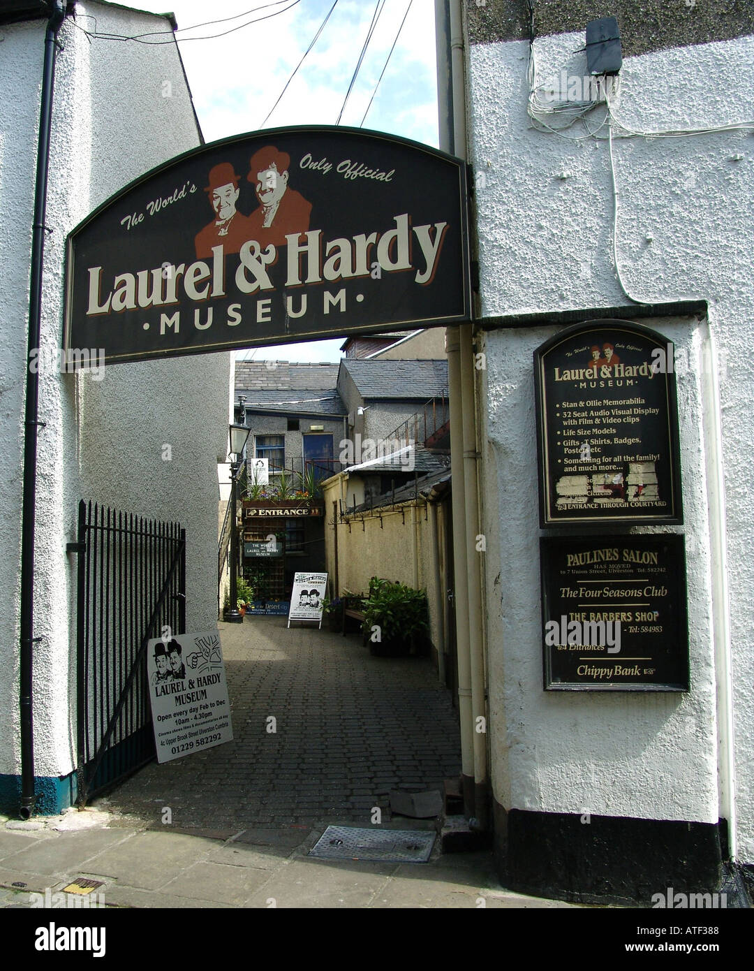 Laurel and Hardy Museum at Ulverston England UK 2004 Stock Photo - Alamy