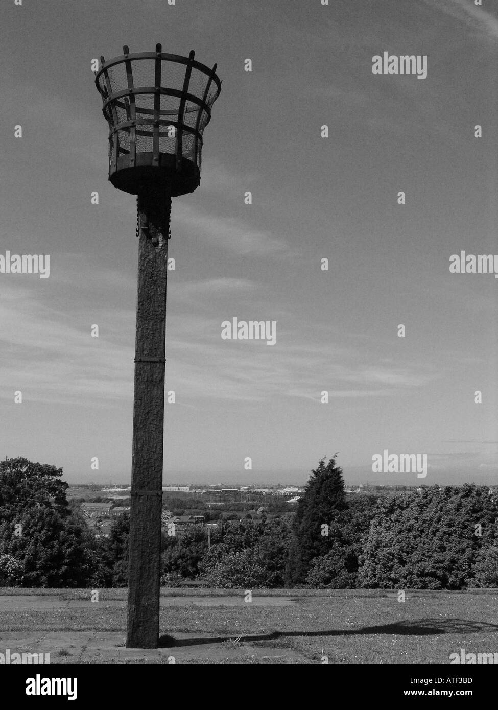 Early signal warning system at Lancaster England UK 2004 Stock Photo ...
