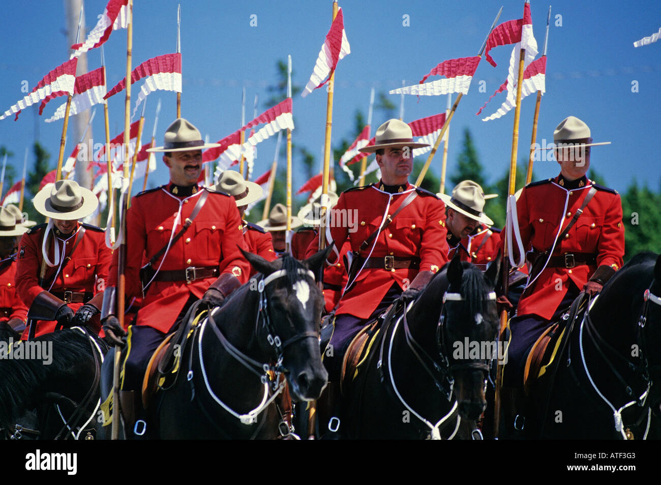 The Mounties the Musical Ride Troop Stock Photo - Alamy