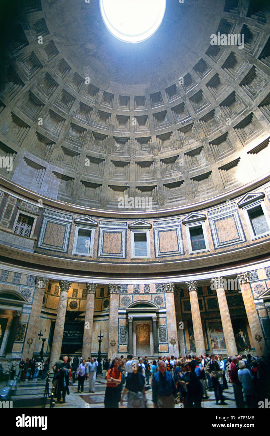 People inside the Pantheon Stock Photo - Alamy
