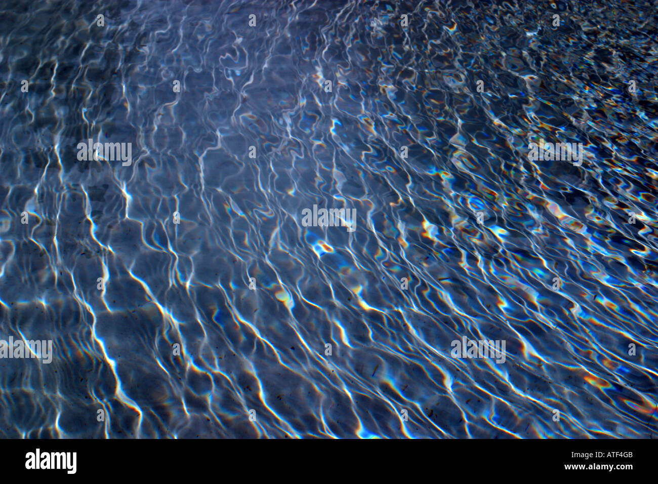 swimming pool water surface reflecting light Stock Photo - Alamy
