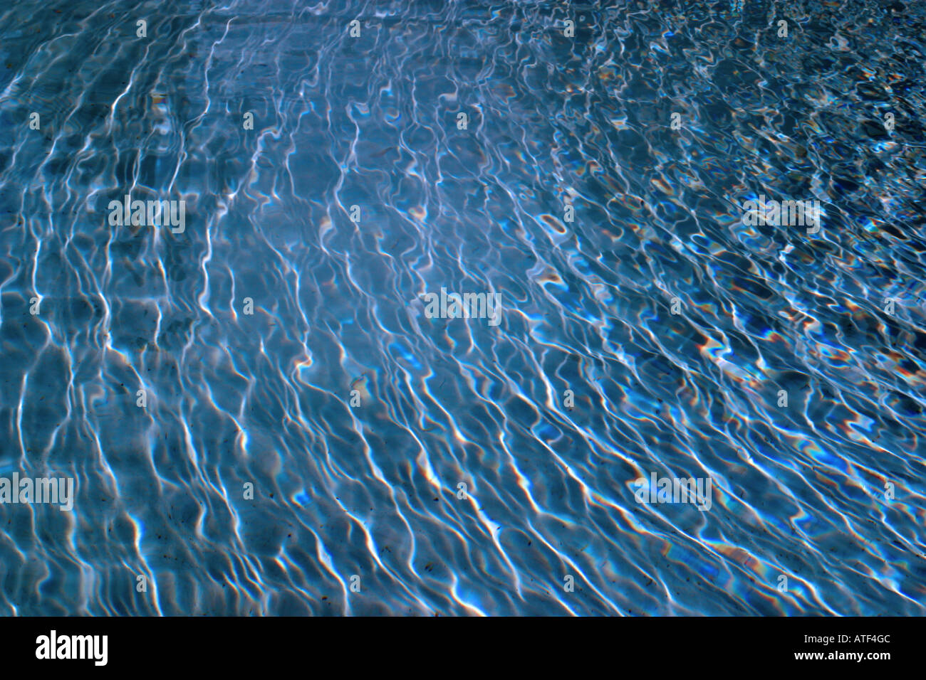 swimming pool water surface reflecting light Stock Photo - Alamy